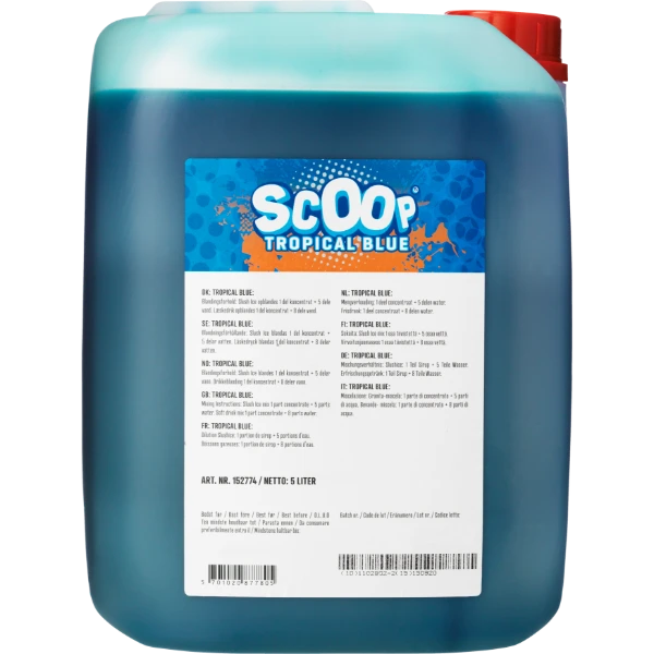 Scoop Tropical Blue slush koncentrat 5L - Power.se
