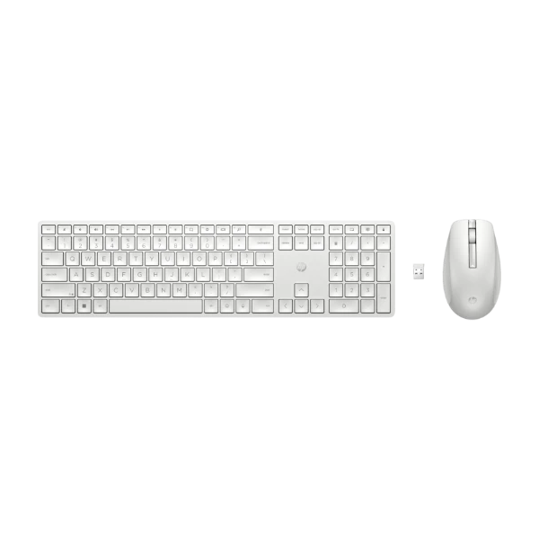 HP 650 trådløst tastatur og mus, hvid - Power.dk HP 650 trådløst tastatur og mus, hvid - Power.dk