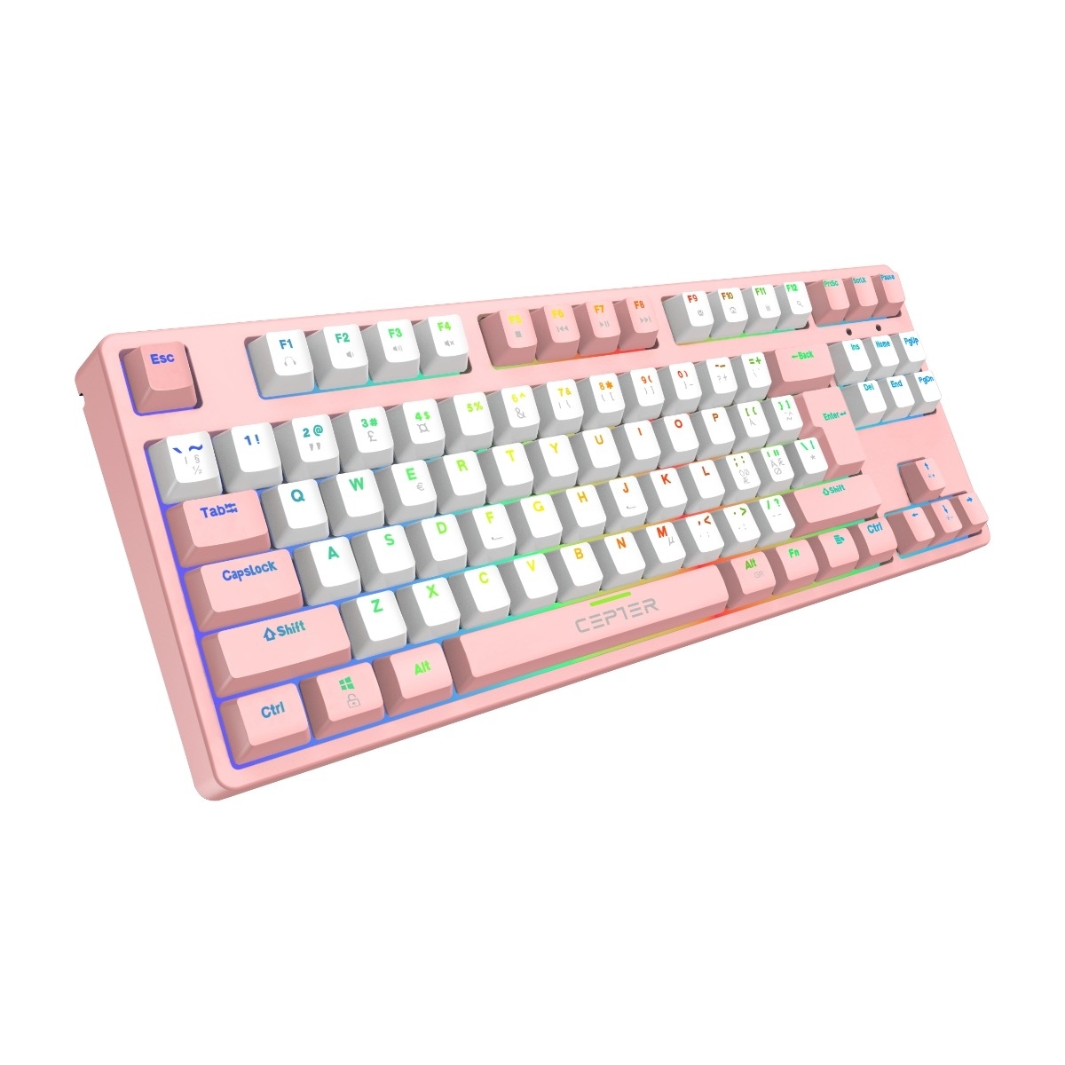 CEPTER ATHENA PINK TKL GAMING KEYBOARD - CEPTER
