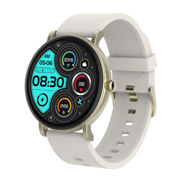 Triacle Legacy One Fitness smartwatch, guld/hvid - POWER.dk