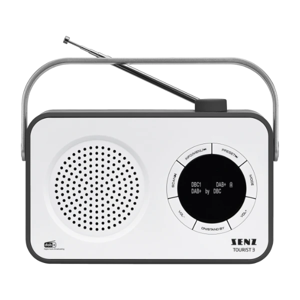 Senz Tourist 3 DAB+/FM Bluetooth radio, hvid - POWER.dk