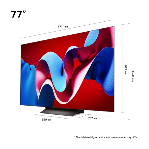 LG 77" OLED evo C4 4K TV OLED77C44LA - Power.se
