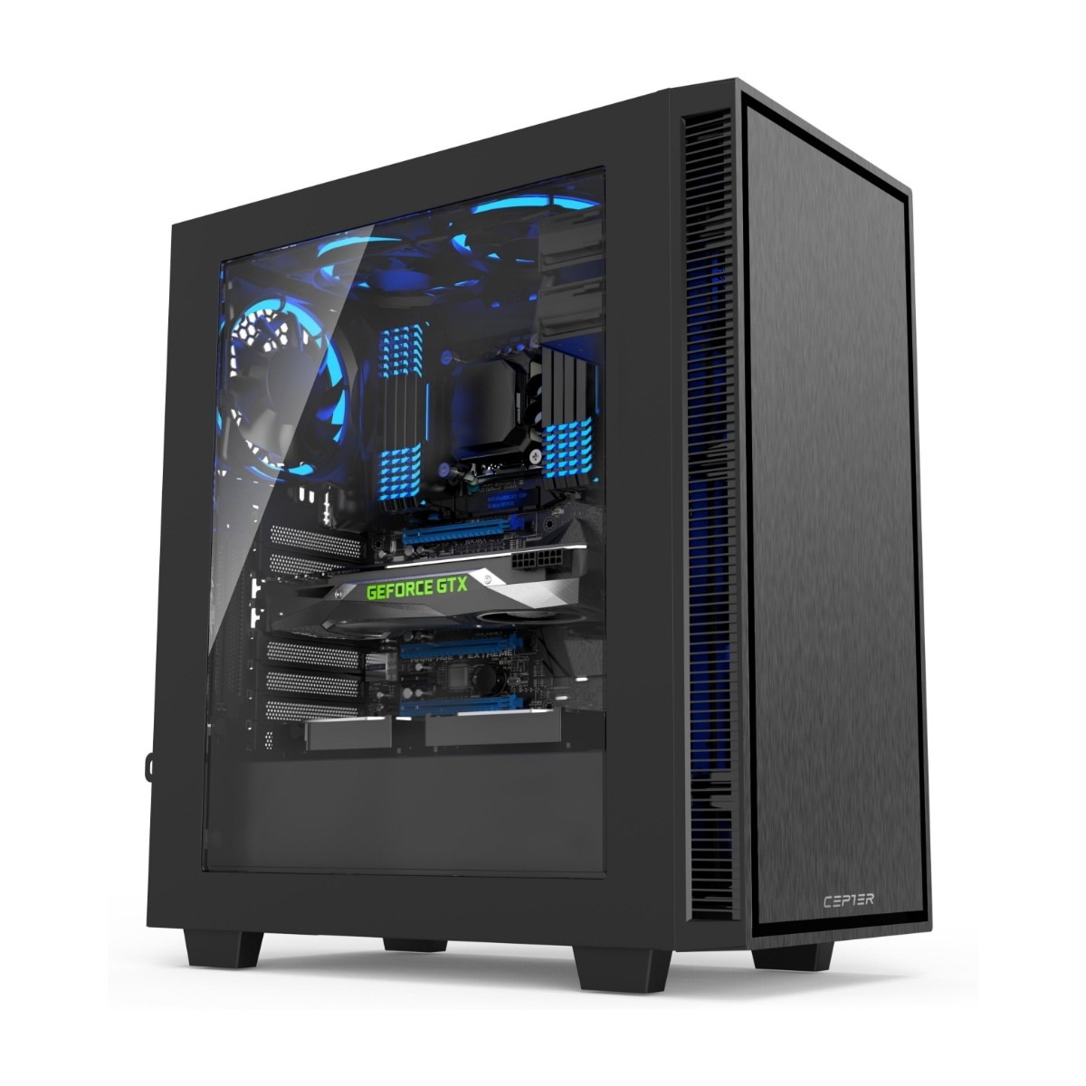 CEPTER SKIN MID TOWER COMPUTERKABINET - POWER.dk