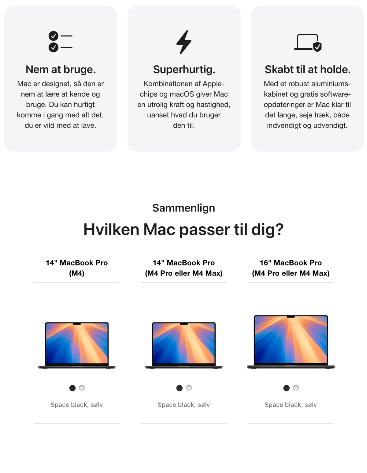 Apple MacBook Pro 14" (2024, M4) 16/512 GB, sølv - POWER.dk