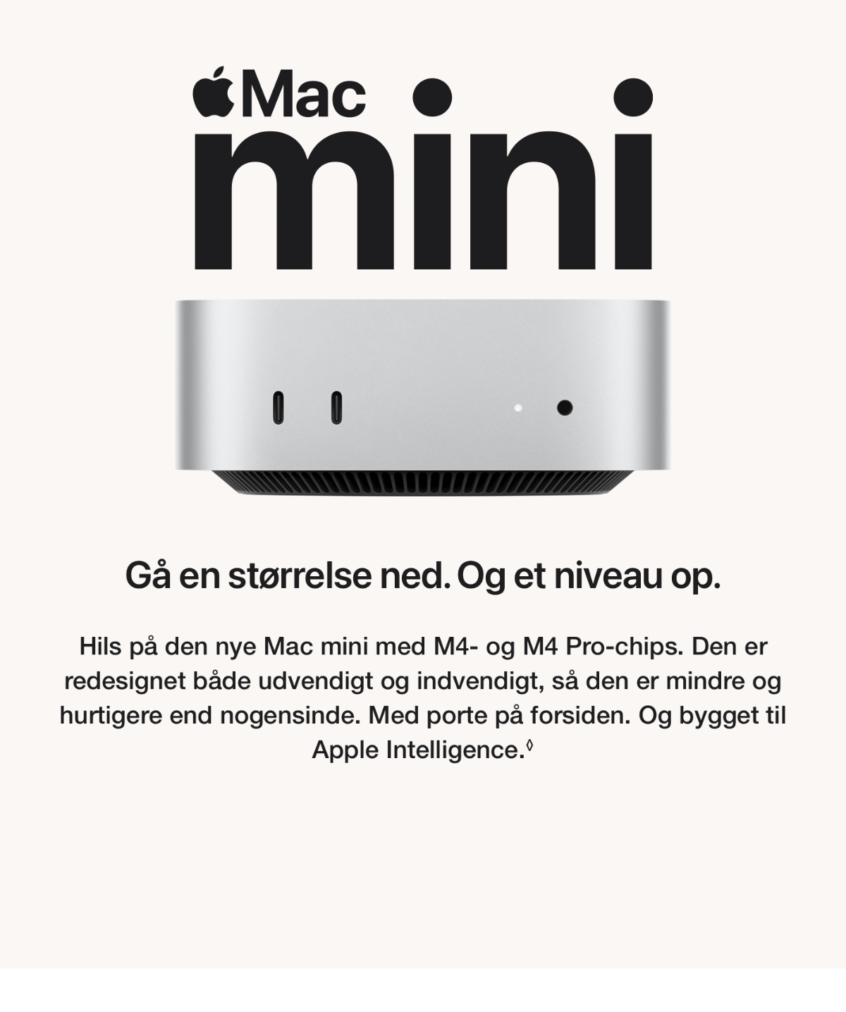 Apple Mac Mini (2024, M4) 16/256 GB - POWER.dk