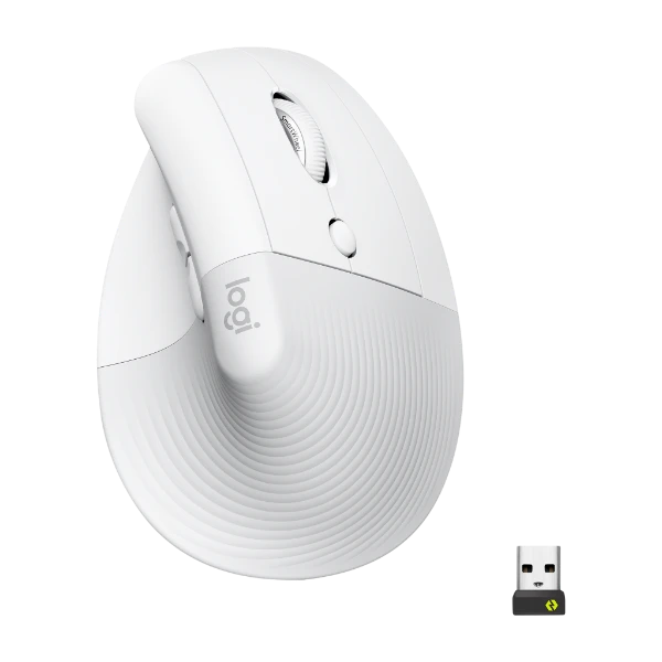 Logitech Lift Ergonominen Pystyhiiri vaalea/harmaa - Power.fi