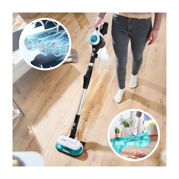 Bosch BCS71HYG3 Unlimited 7 Prohygienic Aqua ledningsfri støvsuger ...