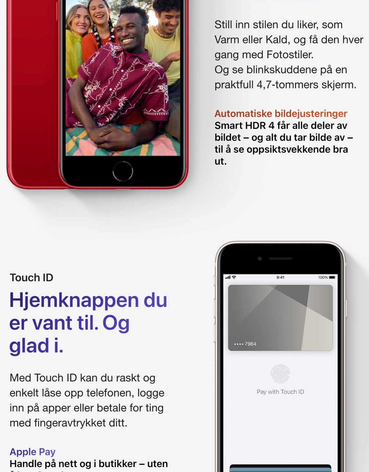 RePOWER iPhone SE (3rd Gen) 64 GB, Midnatt Grade B - Power.no