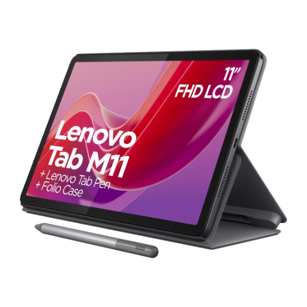 Lenovo Tab M11 (inkl. Folio Case og Tab Pen) 11" LTE 128/8 GB tablet, grå - Power.dk
