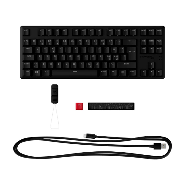 HyperX Alloy Origins Core PBT gamingtangentbord, HyperX Aqua - Power.se