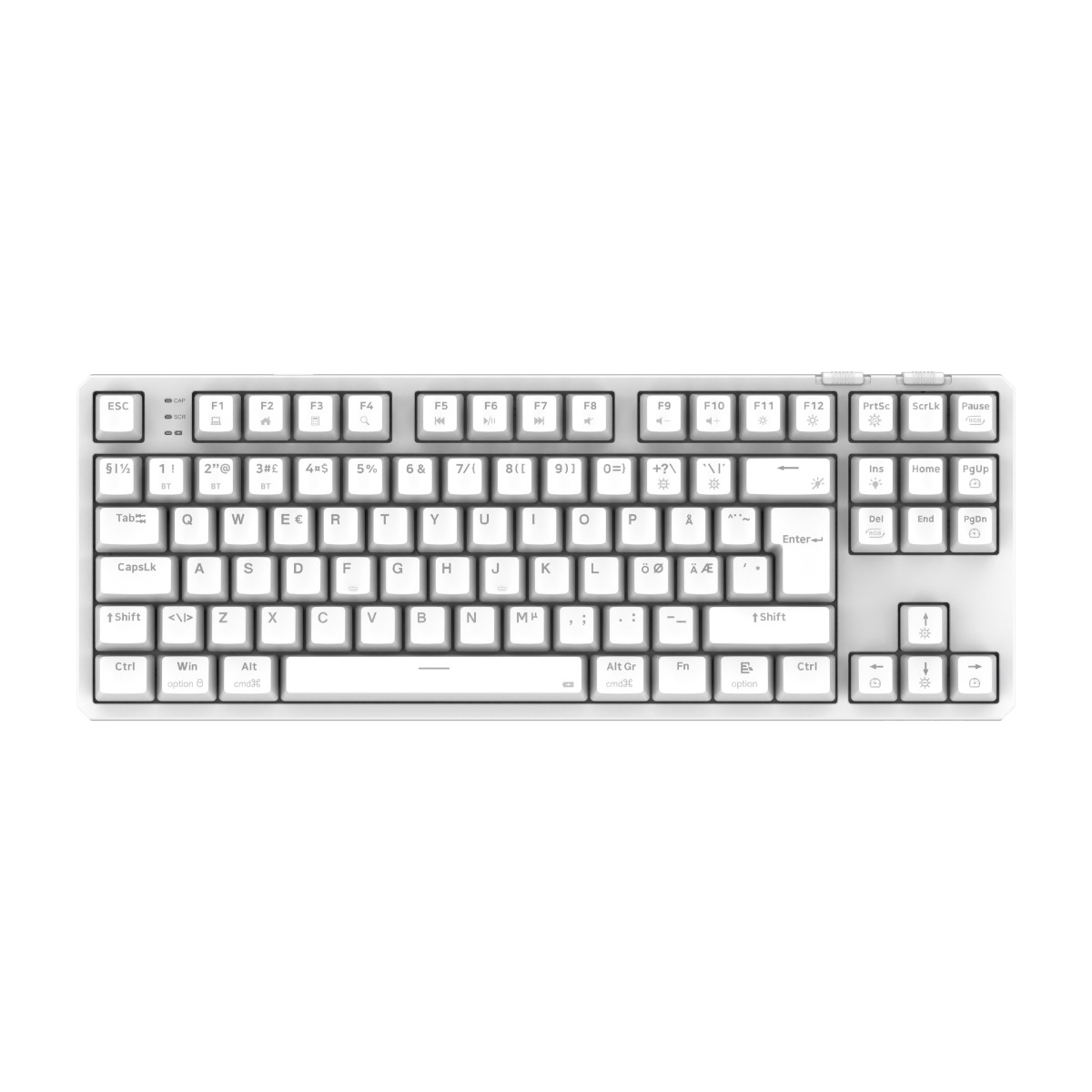 Cepter Cyclops Pro TKL wireless gaming keyboard, white - CEPTER