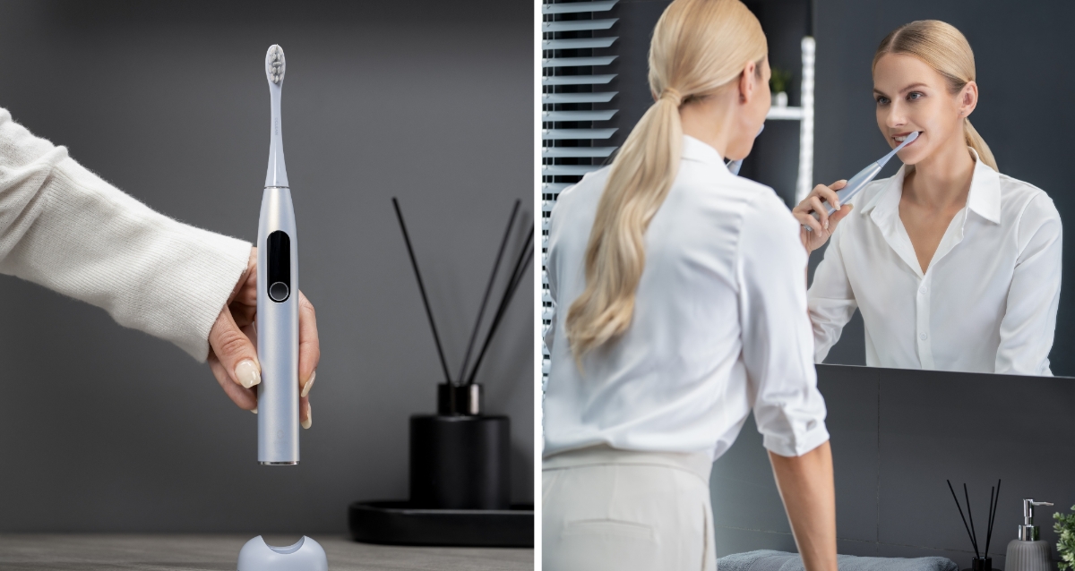 Oclean X Pro digital elektrisktannbørste, mørke blå - Power.no