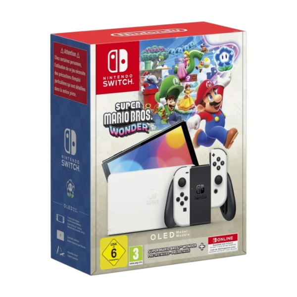 Nintendo Switch OLED - Super Mario Bros. Wonder -konsolibundle - Power.fi