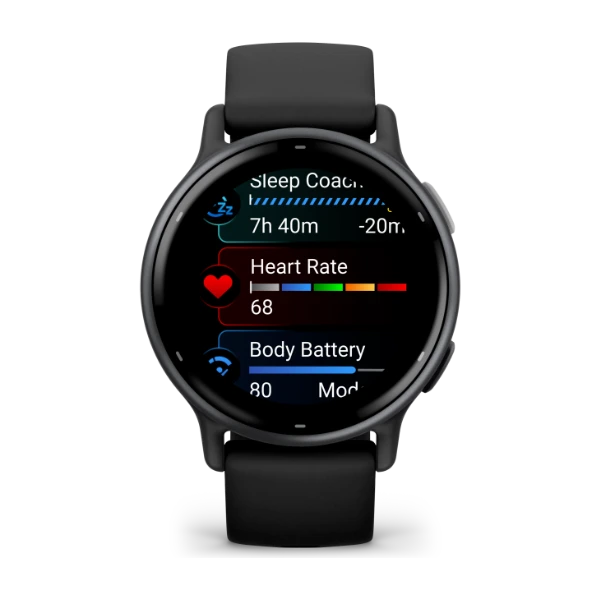 Garmin Vivoactive 5 smartwatch, black Slate AMOLED - POWER.dk