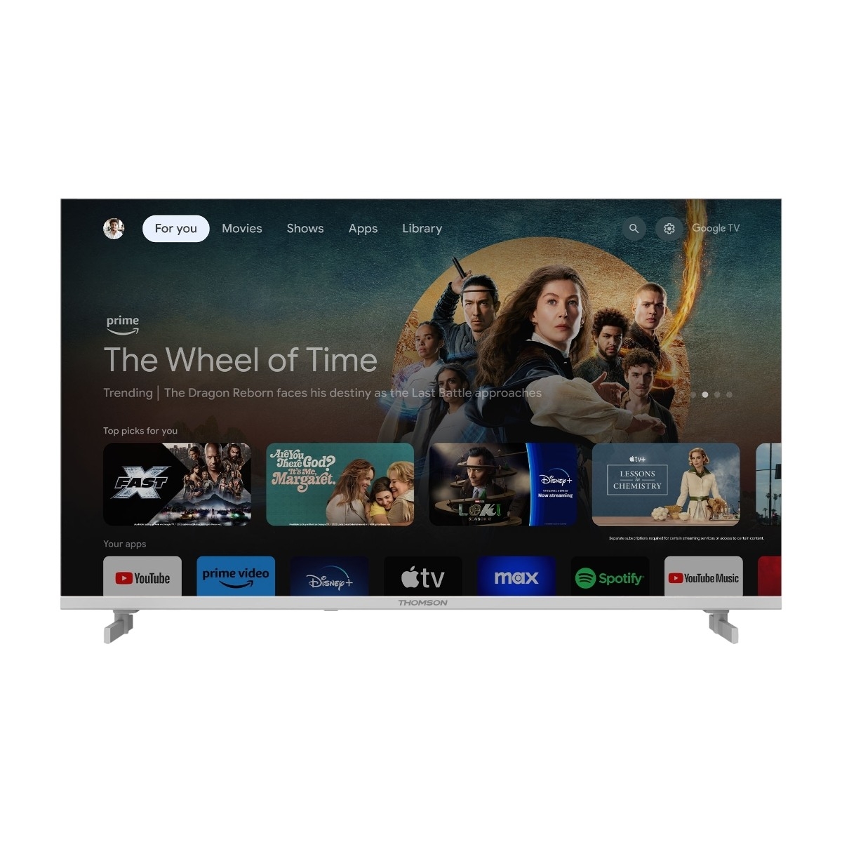 Thomson 40" Full HD Google TV 40FG2S14W, hvid - POWER.dk