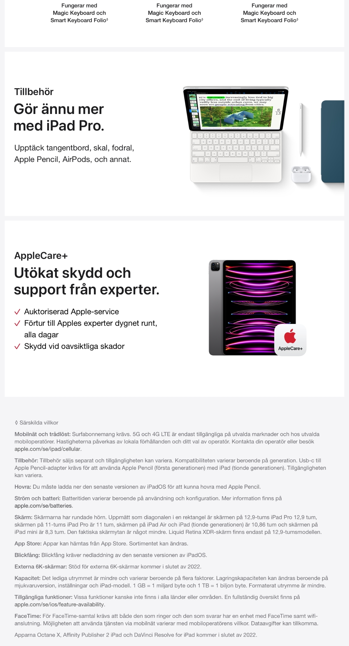 Apple iPad Pro Cellular 128 GB 11", silver (2022) - Power.se