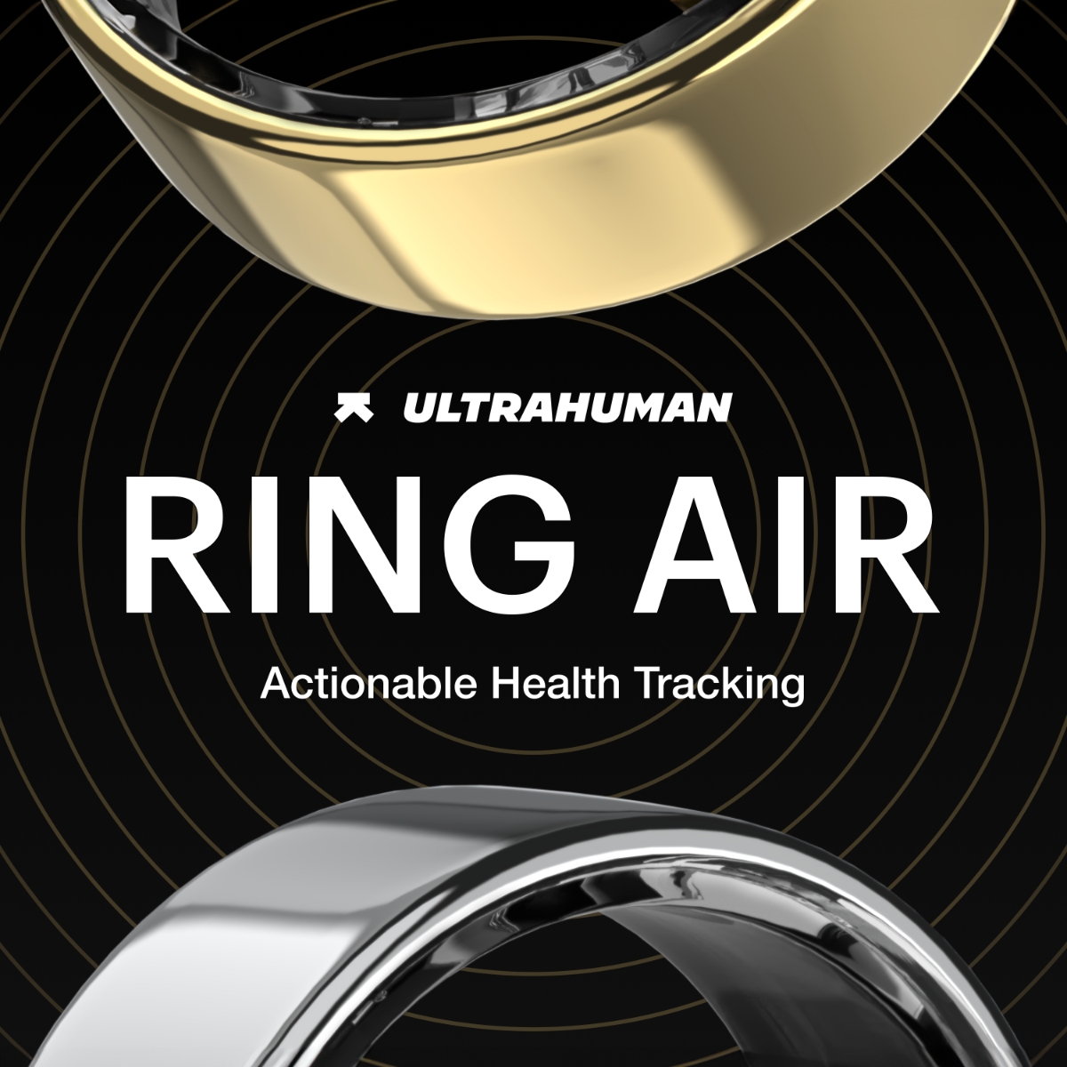 Ultrahuman Ring AIR smart ring, size-11, Matte Grey - Power.se