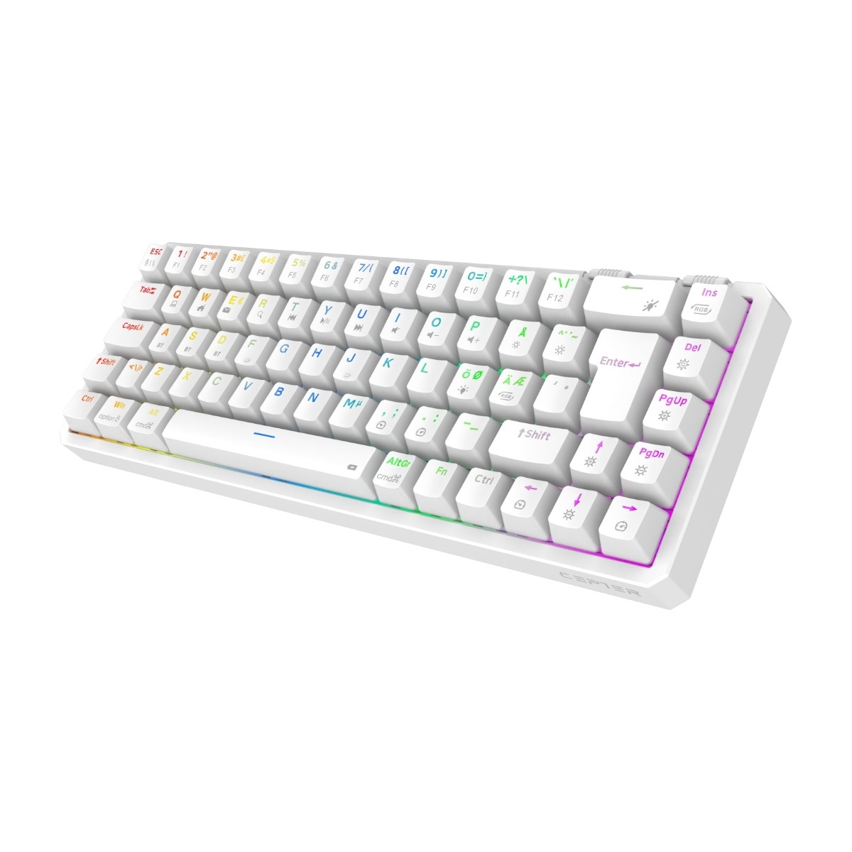 Cepter Explorer Mini wireless gaming keyboard, white - CEPTER
