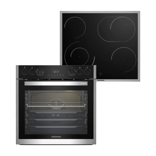Grundig GR5500 Gehm 19310 B stekeovn og keramisk topp - Power.no