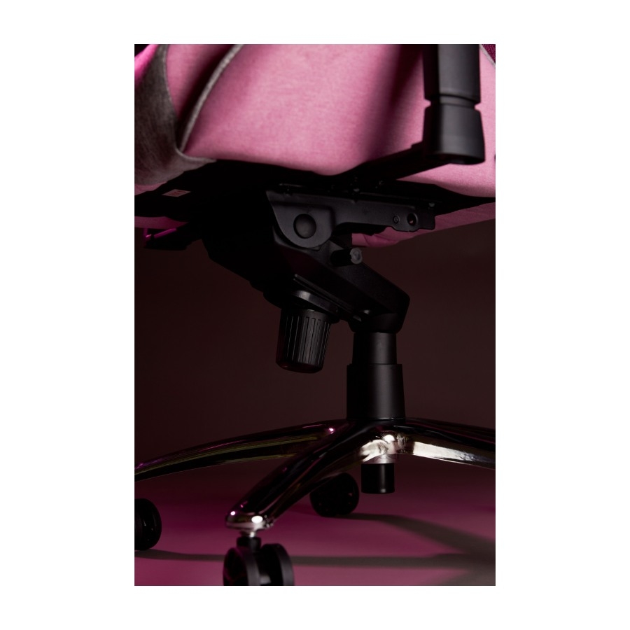 CEPTER ROGUE FABRIC GAMING CHAIR - PINK & GREY - CEPTER