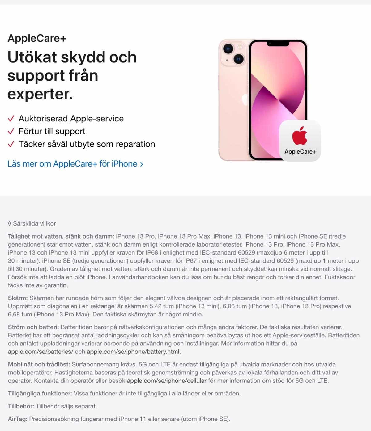 Apple iPhone 13 128 GB, Midnatt - Power.se