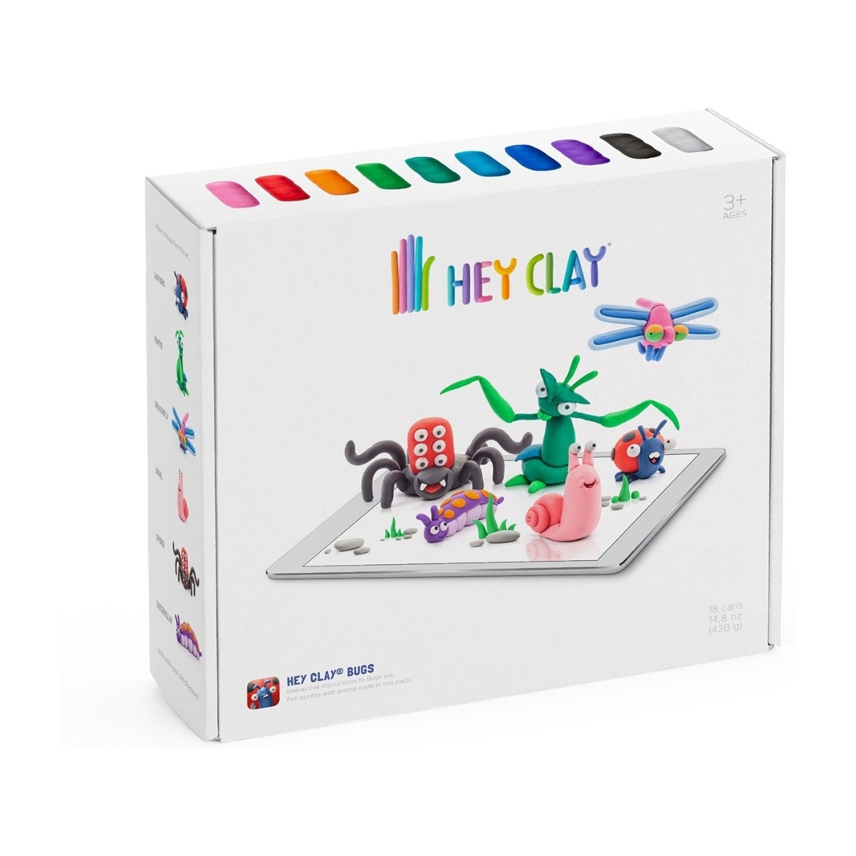 Hey Clay - Clay In A New Way Bugs muovailuvaha - Power.fi