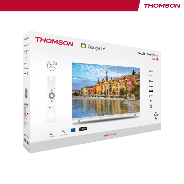 Thomson 40" Full HD Google TV 40FG2S14W, valkoinen - Power.fi