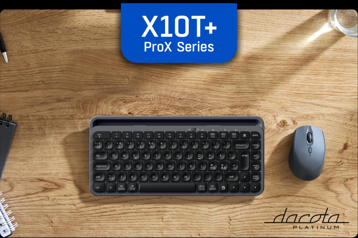 Dacota Platinum ProX Series X10T+ trådlöst tangentbord - Power.se