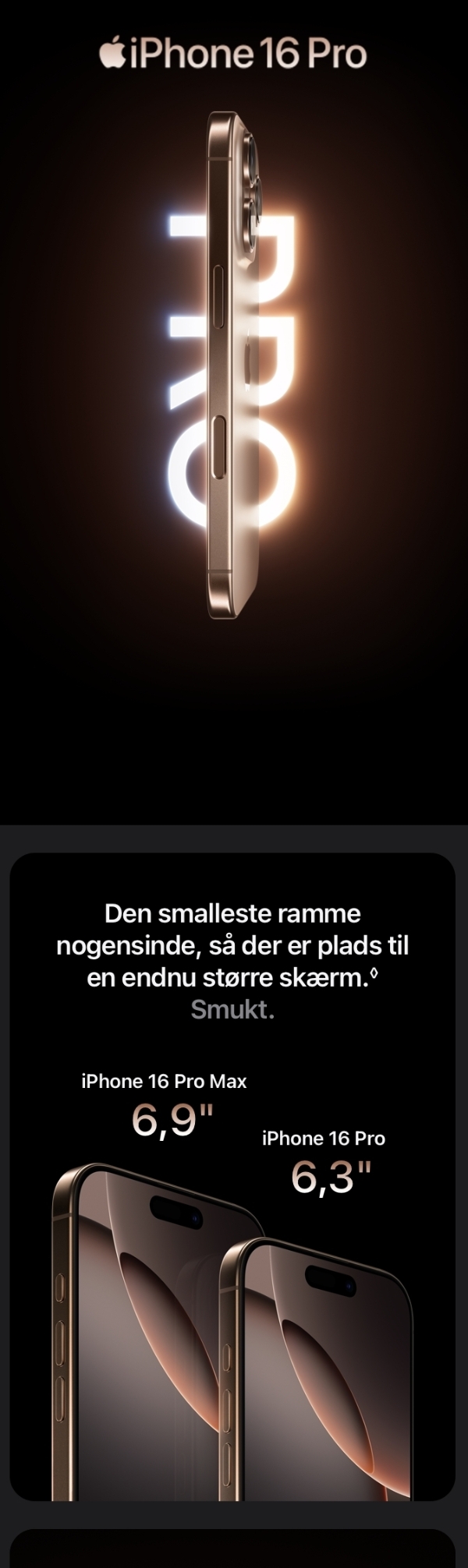 Apple iPhone 16 Pro Max 256 GB, hvidt titanium - POWER.dk