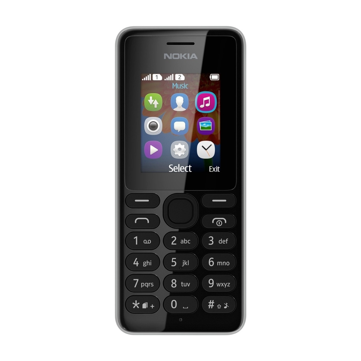 NOKIA 108 DS BLACK MOBILE PHONE - POWER.dk