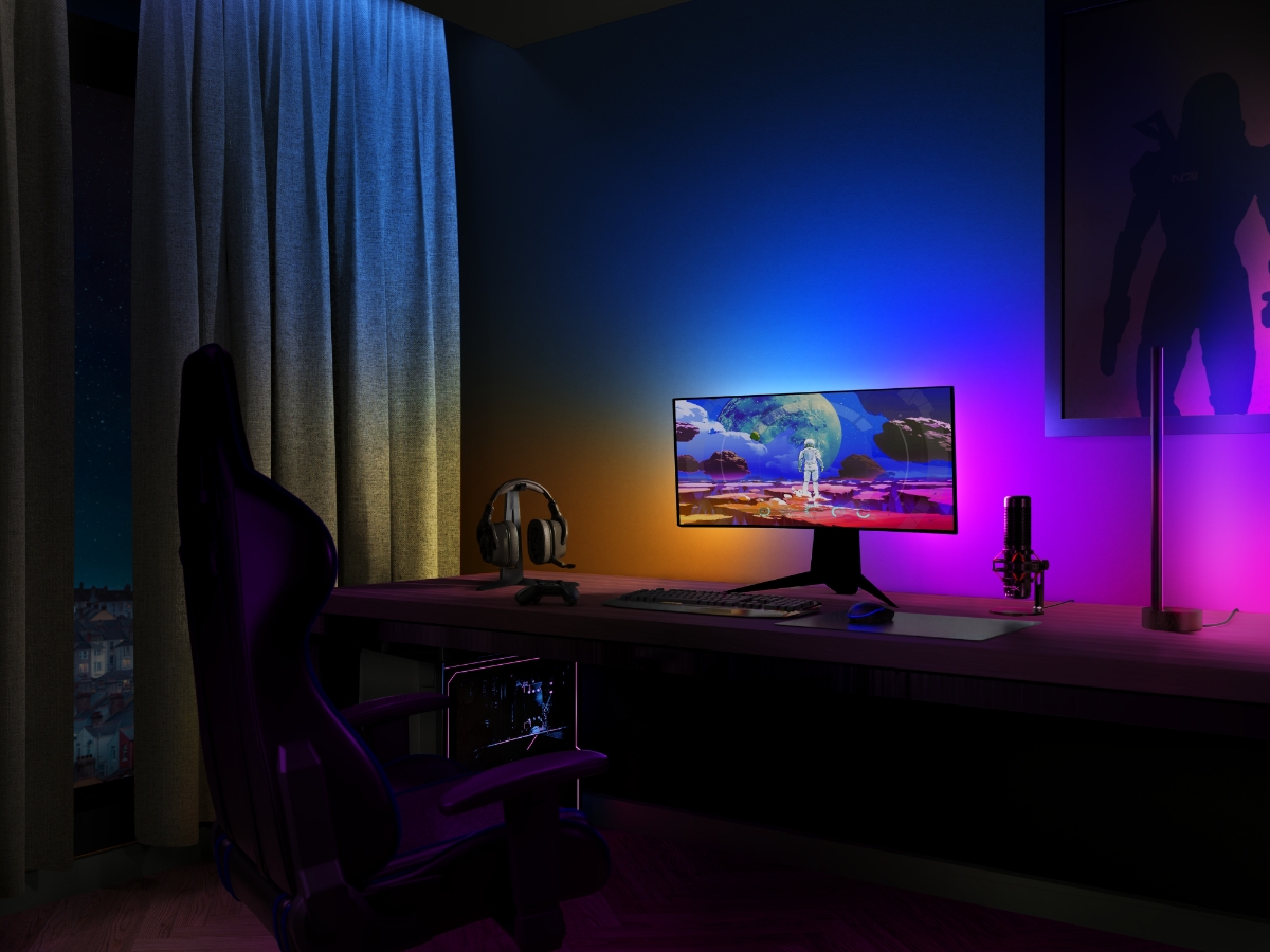 Philips Hue Play Gradient ljuslist för 32–34".skärmar med Hue bridge ...