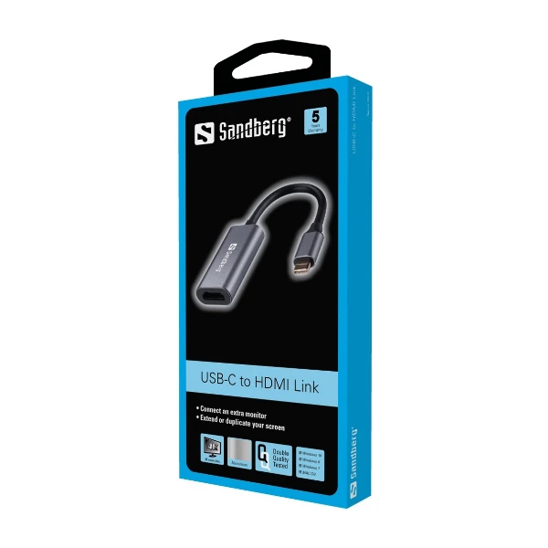 Sandberg USB-C To HDMI Link 4k - Power.se