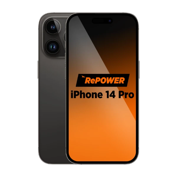 RePOWER iPhone 14 Pro 128 GB, Space Black, Grade B - Power.no