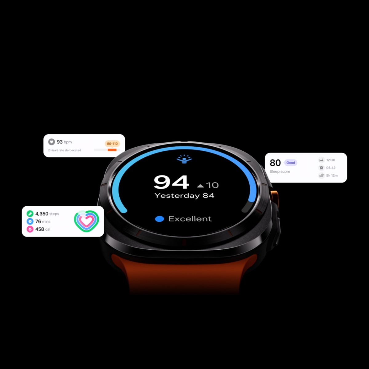 Samsung Galaxy Watch Ultra LTE, Titanium Gray - Power.se