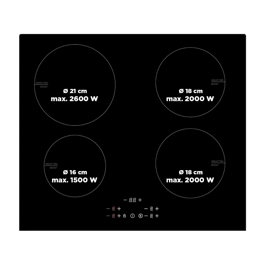 Point 3-series POIH3060I4N induction hob - Life made easier