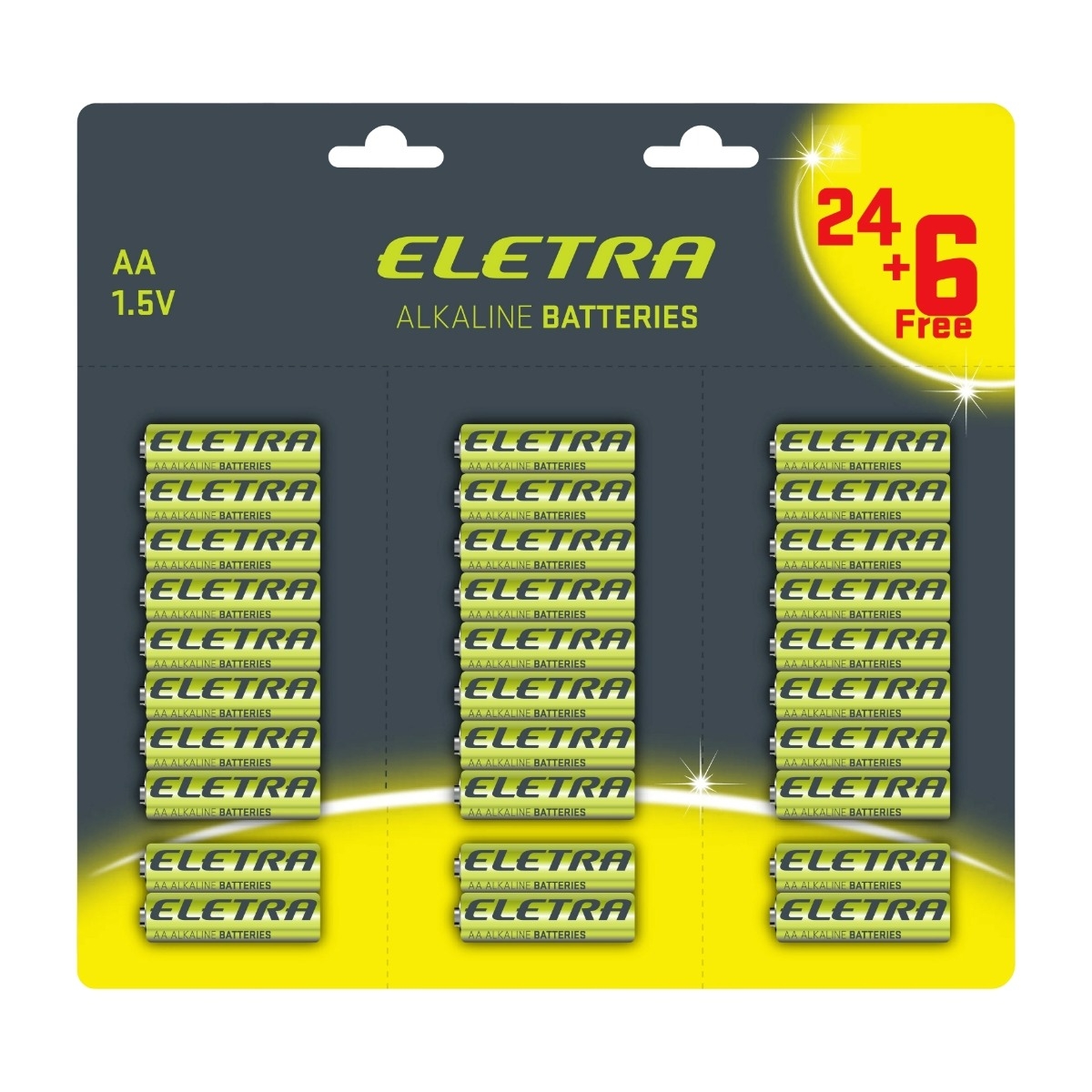 Eletra AA-batterier, 30 stk - Punkt1.dk