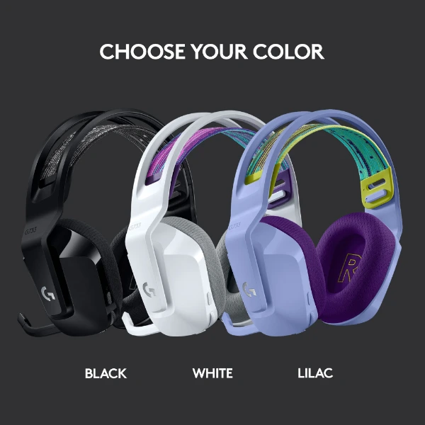 Logitech G733 LIGHTSPEED -langaton peliheadset, musta - Power.fi
