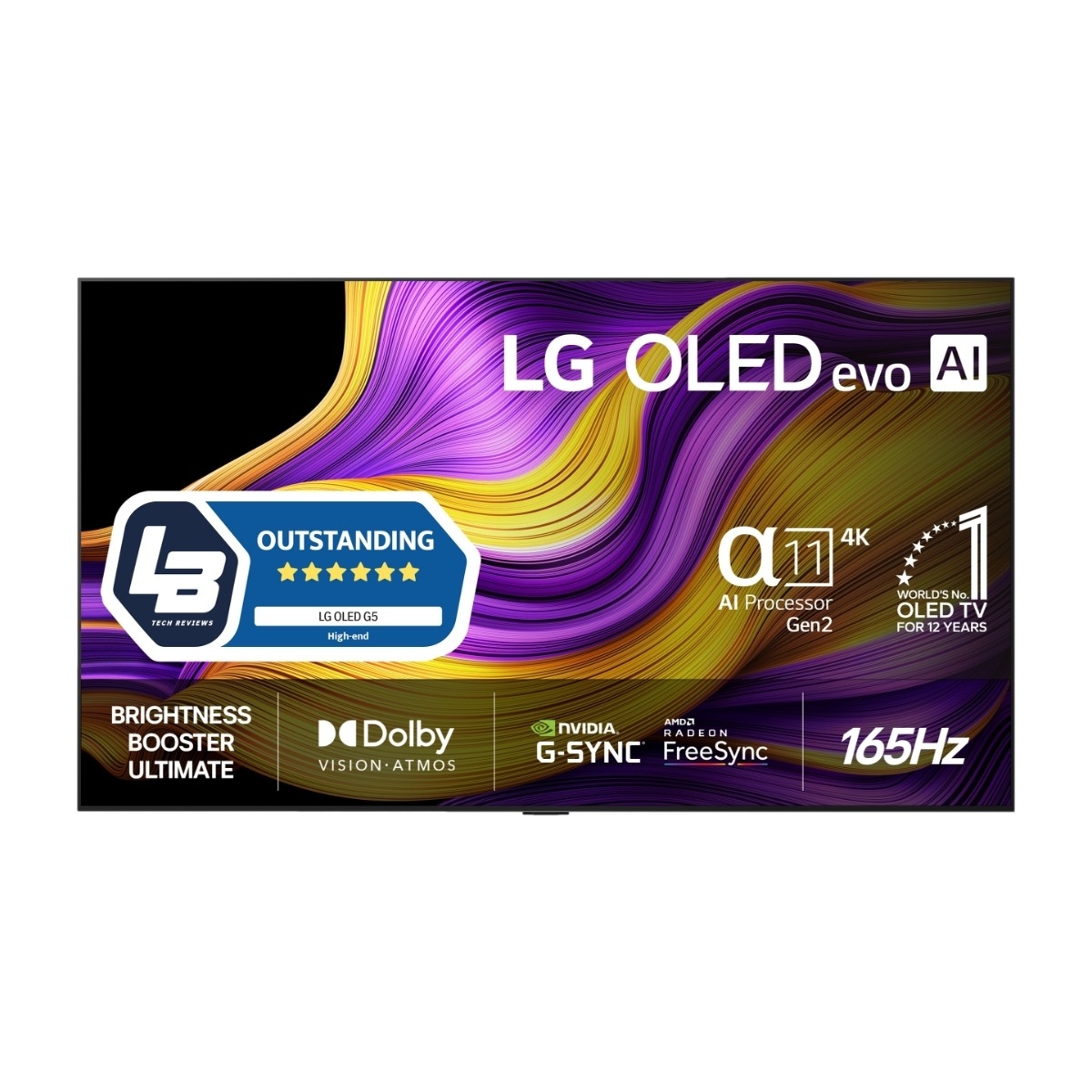 LG 55" OLED evo G5 4K TV 2025 OLED55G54LW - Power.no