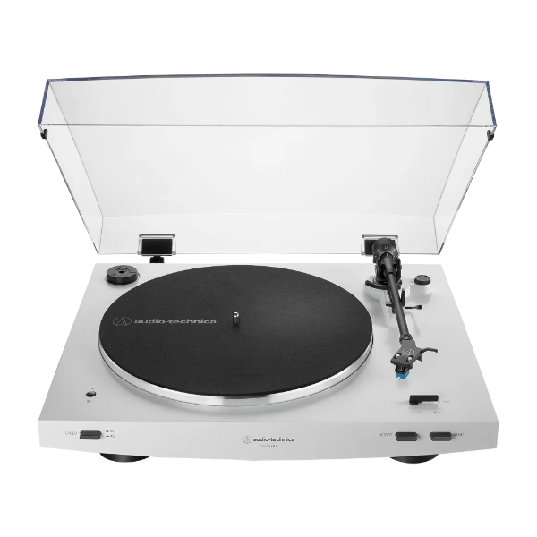 Audio-Technica AT-LP3XBTWH automatisk skivspelare, vit - Power.se