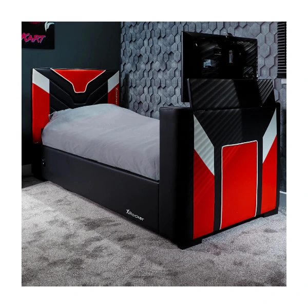 X Rocker Cerberus Ottoman TV Lift Gaming-Seng, rød - POWER.dk