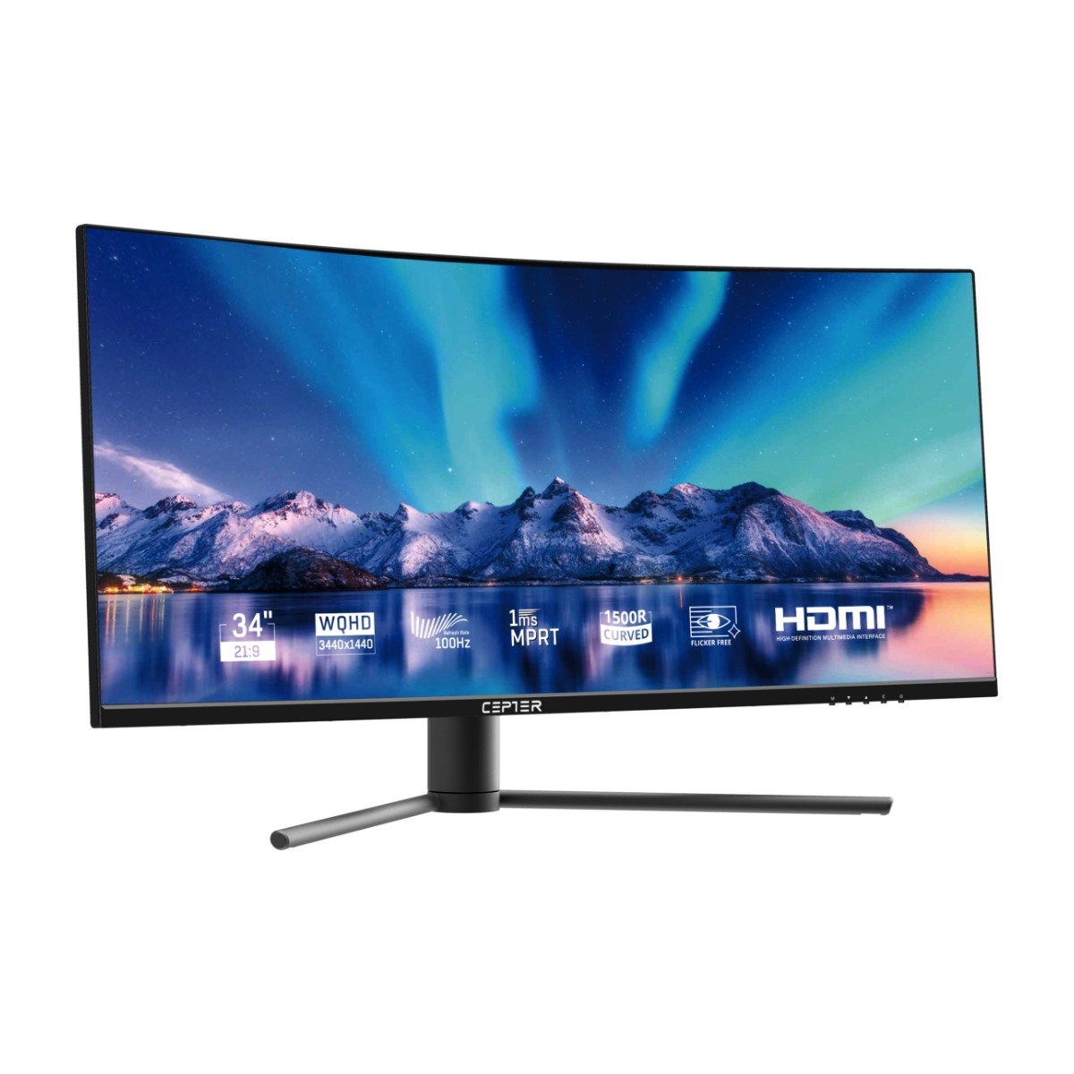 Cepter Pulse 34" WQHD gaming monitor - CEPTER