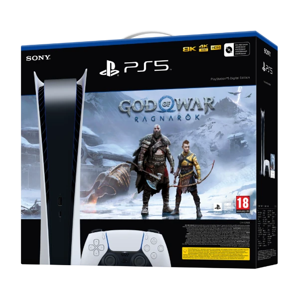 PlayStation 5 Digital konsoll – God Of War Ragnarök bundle - Power.no