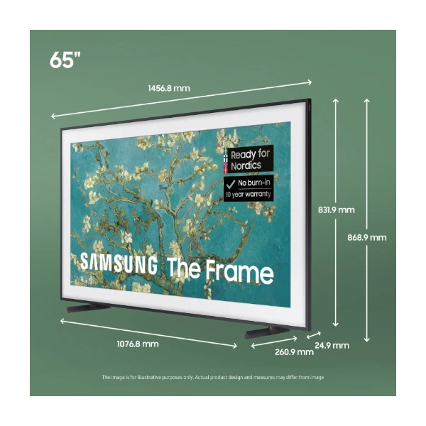 Samsung 65" The Frame 2023 4K QLED TV TQ65LS03BGUXXC - Power.se