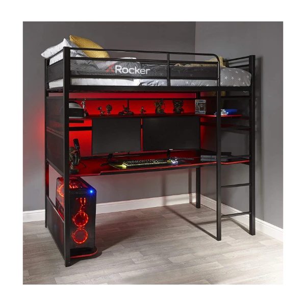 X Rocker Battlebunk Gamer-Seng, sort - POWER.dk