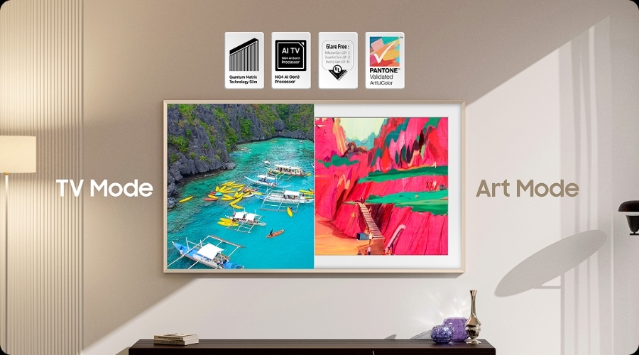 Samsung 65" The Frame Pro LS03FW Neo QLED 4K Edge Mini LED Smart TV ...