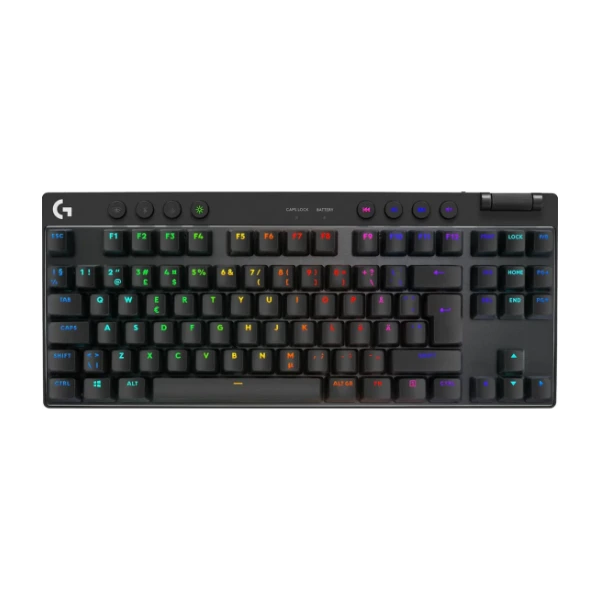 Logitech G Pro X TKL trådlöst gamingtangentbord, svart - Power.se