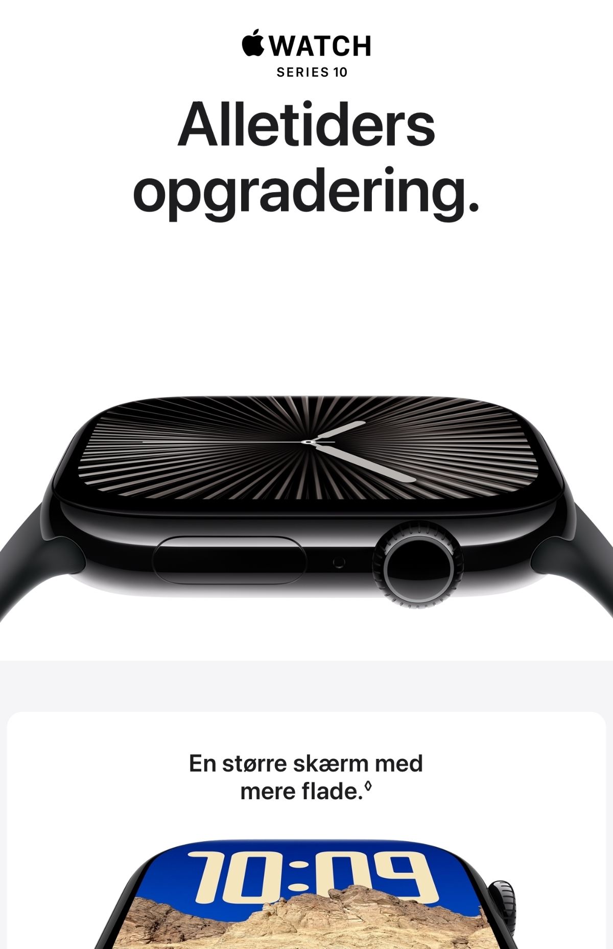 Apple Watch Series 10 GPS 42 mm rosaguld alum, sart fersken sportsrem ...