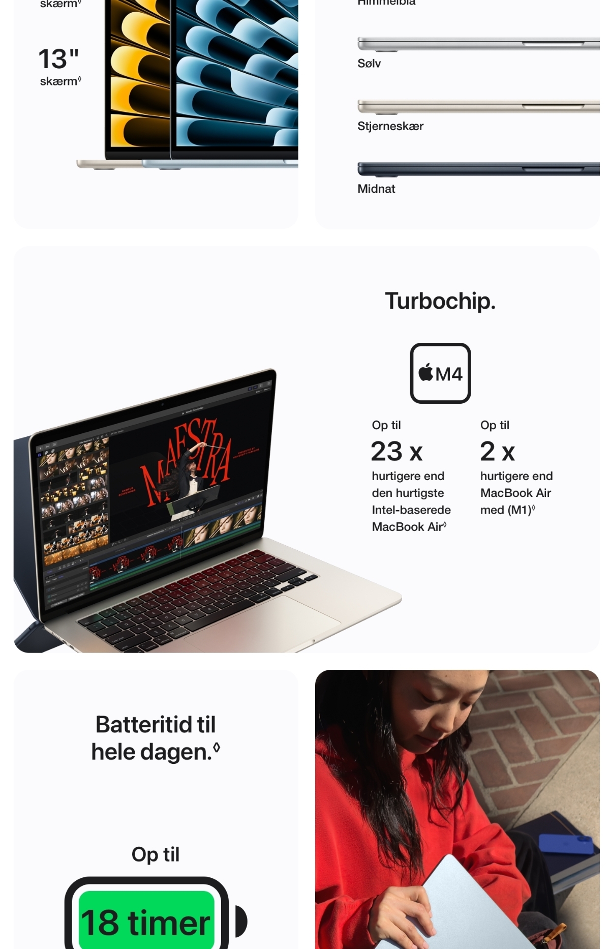 Apple MacBook Air 15" (2025, M4) 24/512 GB, midnat - POWER.dk