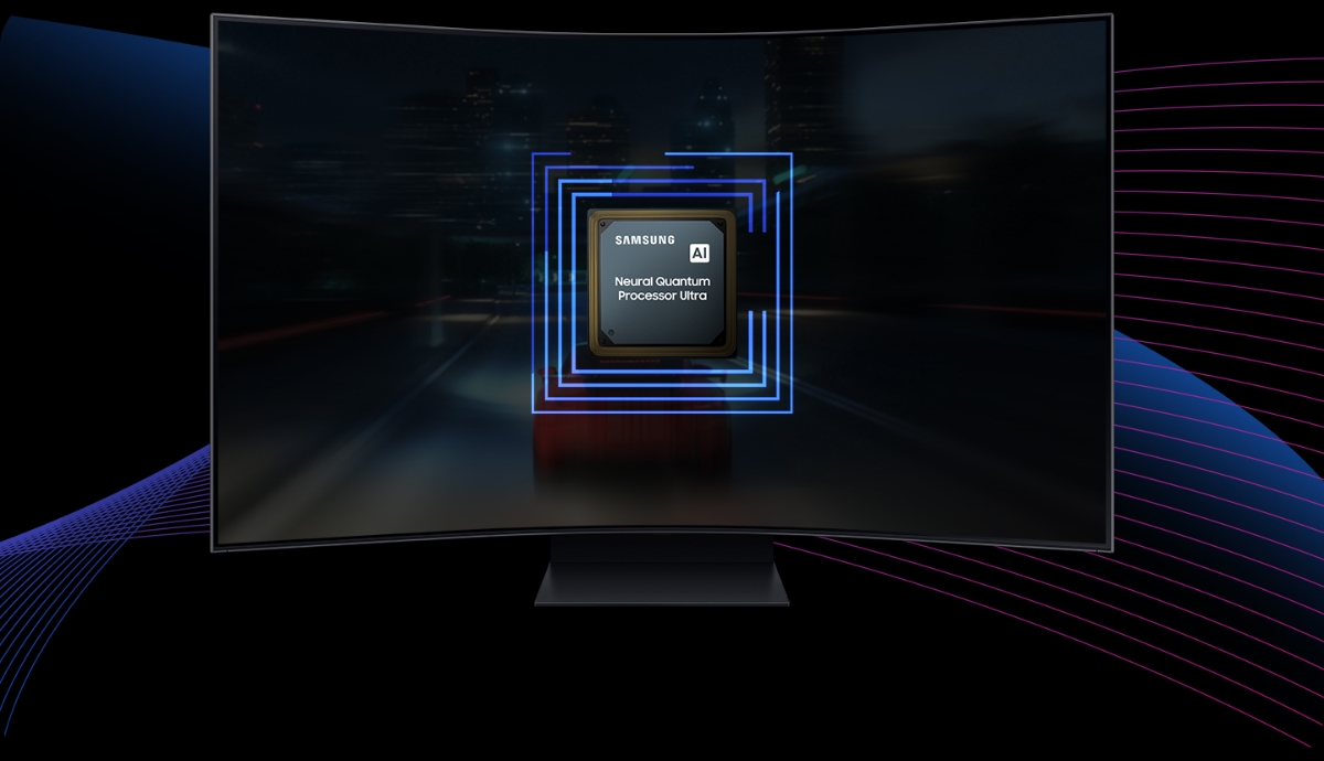 Samsung Odyssey Ark 2nd gen S55CG970N 55" 4K UHD gamingskærm - POWER.dk