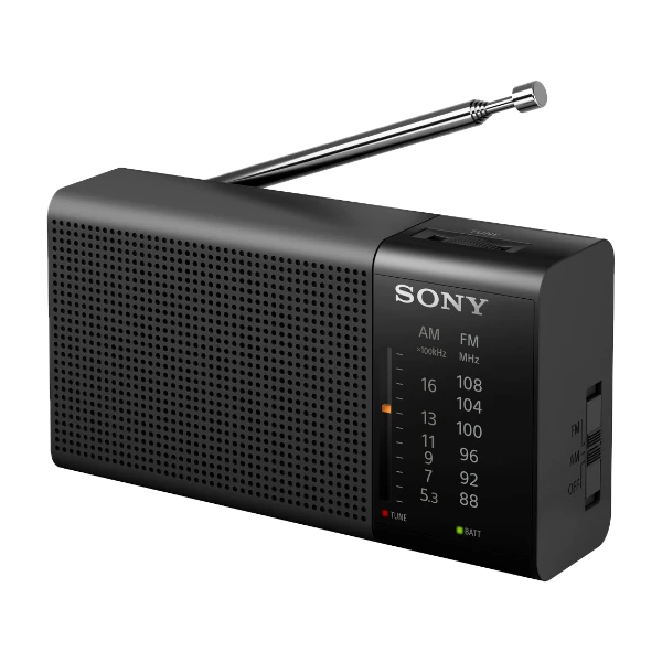 SONY ICF-P37 BÄRBAR AM/FM RADIO - SVART - Power.se